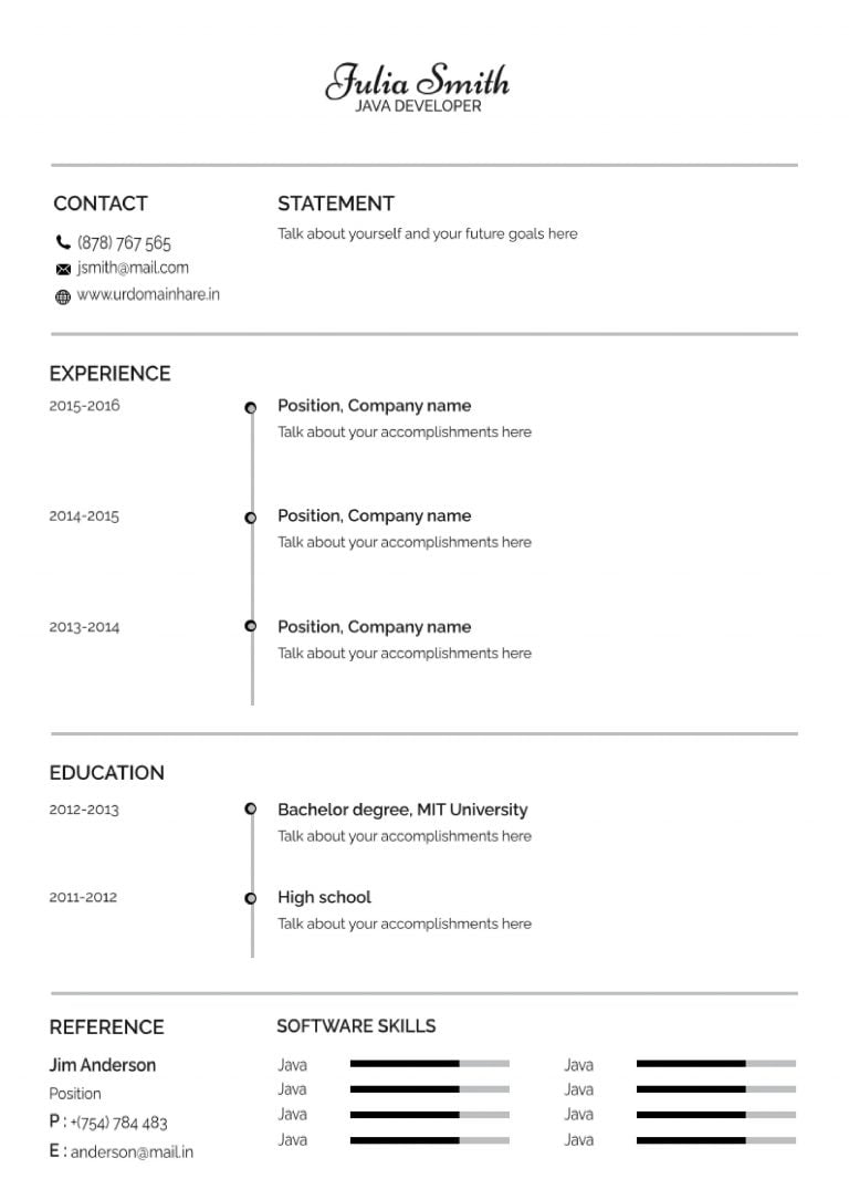 5 Resume Samples for Freshers: Stand Out in 2025